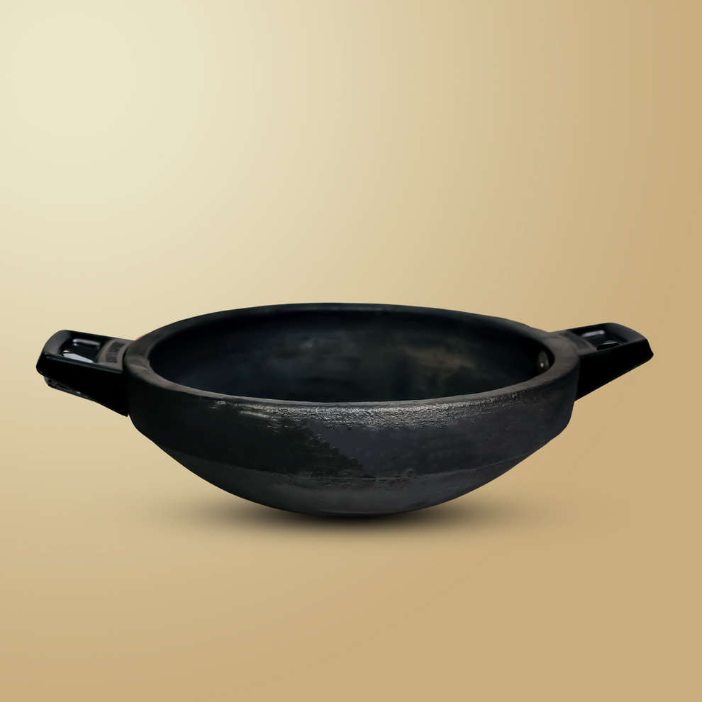 Clay Kadhai with Handle – TheJaadu.com